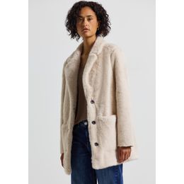 Street One Damen Kurzmantel, beige, Gr. 46, unifarben, Stoff, Obermaterial: 100% Polyester. Futter: 100% Polyester, M&auml;ntel, super weich