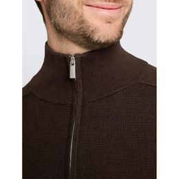 Tom Tailor Herren Tom Tailor Troyer mit Logo Stickerei braun L