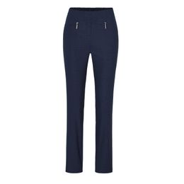 GOLDNER Damen 2-in-1-Hose "Schlupfhose LOUISA mit Steppn&auml;hten", blau, Gr. 46, Obermaterial: 67% Baumwolle CO. 28% Polyamid PA. 5% Elasthan EL.,