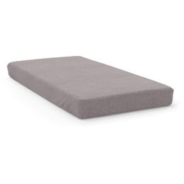 SETEX Bettlaken &raquo;Frottee&laquo; kuschelig weiches Qualit&auml;ts-Spannbetttuch mit elastischem Gummizug grau Frottee, Obermaterial: 80% Baumwolle, 20% Polyester 