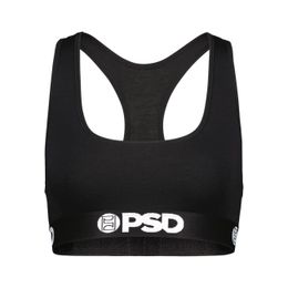 PSD Damen Sport-BH "PSD MODAL SOLIDS SB", Gr. XS, schwarz, 47% Modal, 47% Baumwolle, 6% Elasthan, BHs