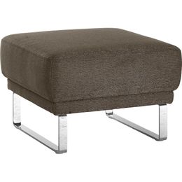 Home Affaire Hocker &raquo;Apiro&laquo; passend zur Serie Aprio in Stoff braun B/H/T: 65cm x 47cm x 65cm, Struktur weich