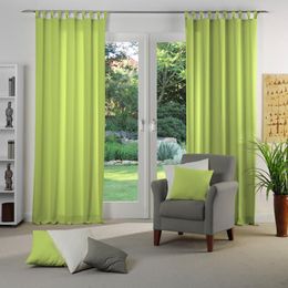 WIRTH Vorhang &raquo;Dim out&laquo; Schlaufen 1 Stk. tlg. nach Ma&szlig; gr&uuml;n Polyester 235cm, Schlaufen, 142cm