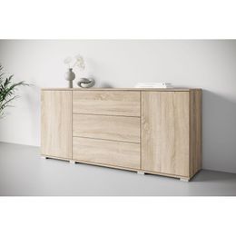OTTO home Sideboard &raquo;Kenia, Kommode f&uuml;r das Schlafzimmer/Wohnzimmer&laquo; 1 Stk. tlg. Modernes Sideboard mit 3 Schubladen und 4 F&auml;chern, Breite 150 cm 