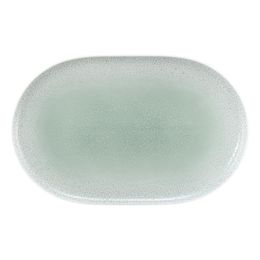 Seltmann Weiden Servierplatte &raquo;Sento Home&laquo; Platte, Teller oval gr&uuml;n Porzellan B/H/L: 24,5cm x 2,7cm x 38,4cm