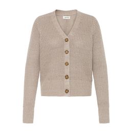 oxmo Damen Strickjacke "Strickjacke OXKanna", grau, Gr. XXL, Obermaterial: 60% Baumwolle CO. 40% Polyacryl PAN., Strickjacken
