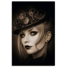 Artland Wandbild &raquo;Simply Steampunk&laquo; Bilder von Frauen 1 Stk. tlg. als Alubild, Leinwandbild, Poster, Wandaufkleber in verschied. Gr&ouml;&szlig;en braun Leinwand B/H/T: 