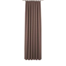 WIRTH Vorhang &raquo;Torbole&laquo; Kr&auml;uselband 1 Stk. tlg. nach Ma&szlig; orange Baumwolle, Polyester 385cm, Kr&auml;uselband, 132cm