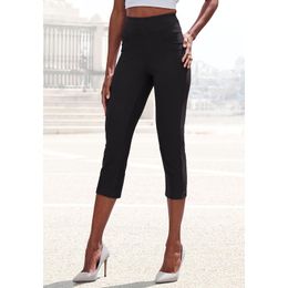 H.I.S. H.I.S Damen Caprihose im Schlupfhosen Style schwarz 32/34, N-Gr