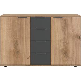 wimex Kombikommode &raquo;Valencia&laquo; grau Holzwerkstoff B/H/T: 130cm x 83cm x 41cm, 4 Stk., 2 Stk.