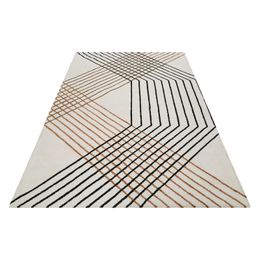 Esprit Teppich &raquo;Bass ESP-39865&laquo; rechteckig 8 mm H&ouml;he modern, handgetuftet, Linien Muster, Wohn-, Schlafzimmer beige Polyester B : 80cm 1 Stk., 8mm, L: 150cm