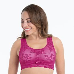 Damen Bralette "Essential Lace", ANITA SINCE 1886, Gr. L, pink, Stoff, Obermaterial: 61% Polyamid, 39% Elasthan, gemustert, unifarben, BHs, mit