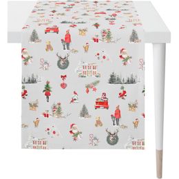 Apelt Tischl&auml;ufer &raquo;5821&laquo; grau Baumwolle, Polyester B/L: 48cm x 140cm, 1 Stk.