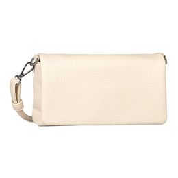 Tom Tailor Damen Tom Tailor Abendtasche &raquo;Xia&laquo; klares Design mit Logopr&auml;gung und flie&szlig;ender Silhouette in Lederoptik beige B/H/T: 23cm x 13cm x 5cm