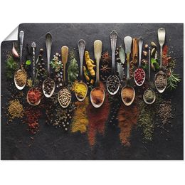 Artland Wandbild &raquo;Kr&auml;uter Gew&uuml;rze Schiefer&laquo; Lebensmittel 1 Stk. tlg. als Alubild, Leinwandbild, Poster, Wandaufkleber in verschied. Gr&ouml;&szlig;en bunt B/H/T: 60cm x 