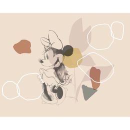 Komar Vliestapete &raquo;Digitaldruck Vlies - Minnie Soft Shapes - Gr&ouml;&szlig;e 350 x 280 cm&laquo; bedruckt glatt Kinderzimmer bunt Vlies B/L: 350m x 280m, Rollen: 1
