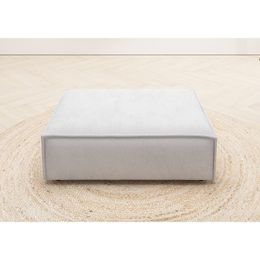 Home Affaire Polsterhocker &raquo;Watertown, XXL Hockerbank passend zum Sofa - ideal als Beistellmodul&laquo; erweiterbare Hockerbank mit weicher Polsterung grau 