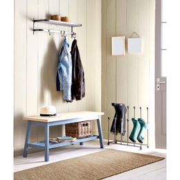 OTTO home Wollteppich &raquo;Salagnon&laquo; rechteckig 8 mm H&ouml;he Handweb-Teppich, Flachgewebe, handgewebt, meliert grau Baumwolle, Wolle B : 170cm 1 Stk., 8mm, L