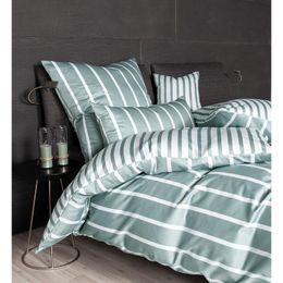 Janine Wendebettw&auml;sche &raquo;Interlock-Jersey59028 3&laquo; mit Reissverschluss gr&uuml;n Interlock-Jersey, Obermaterial: 100% Baumwolle B/L: 155cm x 220cm, 1 Stk., 1 Stk., 