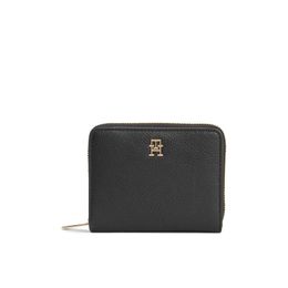 Tommy Hilfiger Damen Geldb&ouml;rse &raquo;TH ICON MED ZA W/FLAP&laquo; schwarz Einheitsgr&ouml;&szlig;e