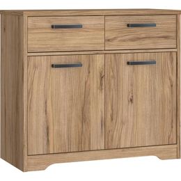 FORTE Kommode &raquo;Joadakis&laquo; braun Holzwerkstoff B/H/T: 94,5cm x 85,2cm x 42cm, 2 Stk., 2 Stk.