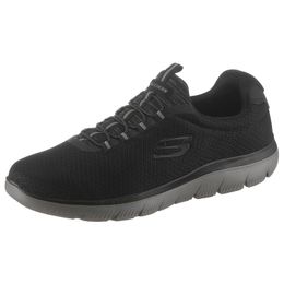 Skechers Herren Slip-On Sneaker &raquo;Summits&laquo; Slipper, Freizeitschuh mit komfortabler Memory Foam-Ausstattung schwarz 40