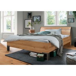Wiemann Futonbett &raquo;Monaco, 4-fache Liegeh&ouml;henverstellung&laquo; mit stilvollem Holzkopfteil, Made in Germany braun Liegefl&auml;che L&auml;nge B: 200cm x 200cm, H&ouml;he 