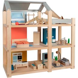 Small Foot Puppenhaus &raquo;Natur mit M&ouml;beln&laquo; beige Einheitsgr&ouml;&szlig;e Puppenhaus