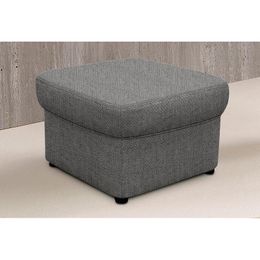 DOMO collection Hocker &raquo;Papenburg elegant und zeitlos, B/T 57/57cm&laquo; in gro&szlig;er Farbvielfalt grau Luxus-Microfaser (100% Polyester);Struktur ( 90% 