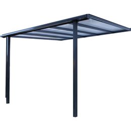 Beckmann Terrassendach &raquo;TREND Gr. 1&laquo; grau Aluminium, Kunststoff B/H/T: 312cm x 244cm x 250cm, einbrennlackiert