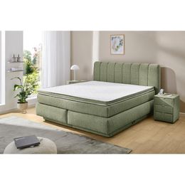 Jockenh&ouml;fer Boxspringbett &raquo;Tilda, wahlweise mit oder ohne Bettkasten&laquo; inkl. 7-Zonen-TTFK-Matratze, Kaltschaumtopper, 180x200cm Bezug Bett: Flachgewebe (100% 