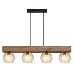 Globo LIGHTING H&auml;ngeleuchte &raquo;BARRY I&laquo; E27 1 Stk. H&auml;ngelampe/Pendelleuchte/Esszimmer/Wohnzimmer/Esstisch braun 1 Stk.