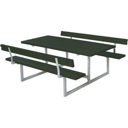 Plus Garten-Essgruppe &raquo;&raquo;Basic&laquo; Kombim&ouml;bel mit 2 R&uuml;ckenlehnen&laquo; 1 Stk. tlg. 177x184x75/45 cm gr&uuml;n B/H/T: 184cm x 75cm x 177cm