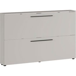 Germania Schuhschrank &raquo;Utah Schuhschrank in 2 Breiten, mit 2 oder 3 Klappen&laquo; Tiefe 19cm, ideal f&uuml;r schmale Flure, Metallschuhk&ouml;rbe, Made in Germany 