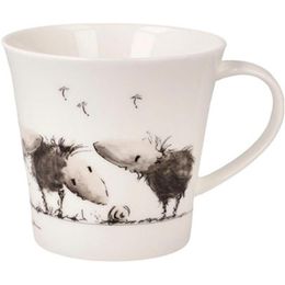 Goebel Tasse &raquo;Peter Schnellhardt - Schnecke, wer bist du?&laquo; F&uuml;llmenge 0,35l wei&szlig; Fine China-Porzellan 9,5cm