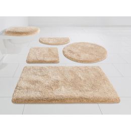 Grund Badematte &raquo;Melos, Badvorleger, Badezimmer Teppich, sehr weich&laquo; H&ouml;he 27 mm rutschhemmend beschichtet fu&szlig;bodenheizungsgeeignet melierte Optik, sehr 