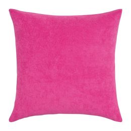 Pad Dekokissen &raquo;LOOPY&laquo; frottee look pink Baumwolle B/L: 48cm x 48cm, 1 Stk.
