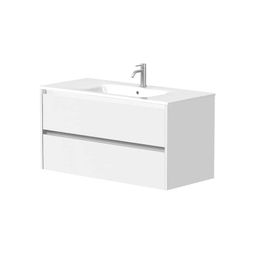 Welltime Waschtisch &raquo;City, Badm&ouml;bel, Badkommode, Badschrank, in verschiedenen Breiten&laquo; B/T/H: 81,5/46/51,5 cm, mit Soft-Close-Funktion, inklusive 