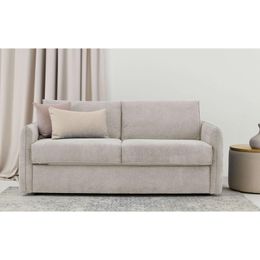 OTTO home Schlafsofa &raquo;Bergamons&laquo; 2-Sitzer, mit Dauerschlaffunktion, inkl. Federkernmatratze, Lattenrost braun 100% Polyester B/H/T: 189cm x 90cm x 