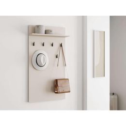 Home Affaire Garderobenpaneel &raquo;Arran, Wandregal Wandpaneel, Wandgarderobe praktisch & stillvoll&laquo; mit 6 Kleiderhaken und Ablage f&uuml;r Accessoires, Breite
