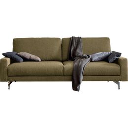 Creation BY ROLF BENZ 3-Sitzer &raquo;CR.450, Designsofa, Loungesofa&laquo; Armlehne niedrig, Fu&szlig; chromfarben gl&auml;nzend, Breite 204 cm gr&uuml;n Jacquard-Flachgewebe 