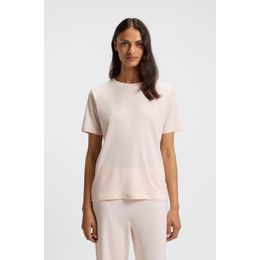 BOSS Damen T-Shirt "CI_T-Shirt", Gr. M, rosa, Single Jersey, Obermaterial: 95% Baumwolle, 5% Elasthan, Basic, Shirts, mit BOSS Logo-Schriftzug & Label