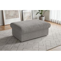 Sit & More sit&more Polsterhocker &raquo;Moreno, B: 90 cm&laquo; mit Stauraum, individuell kombinierbar grau 100% Polyester B/H/T: 90cm x 43cm x 60cm, Struktur,mit Stauraum