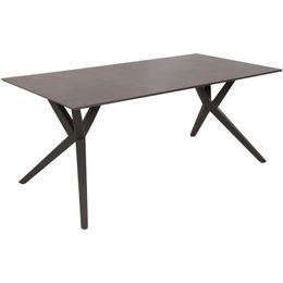 Garden Pleasure Garten-Essgruppe &raquo;MATERA&laquo; Set, 9 tlg. mit Polsterung und verstellbar Aluminium, Holzwerkstoff, Kunststoff B/H/T: 190cm x 110cm x 280cm, Polyester