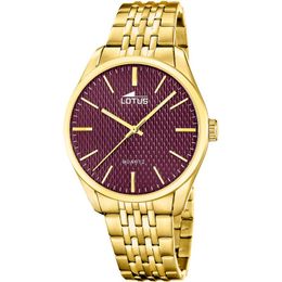 Lotus Herren Quarzuhr &raquo;Minimalist for him&laquo; Armbanduhr, Herrenuhr, Edelstahlarmband, analog Einheitsgr&ouml;&szlig;e
