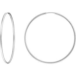 Thomas Sabo Damen Thomas Sabo Paar Creolen &raquo;gro&szlig;&laquo; silber 60mm, Silber 925 (recycelt)