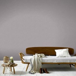 WOW Vliestapete &raquo;YARN STONE&laquo; uni Design Tapeten grau Vlies B/L: 0,52m x 10m, Rollen: 1