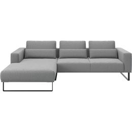 Musterring Ecksofa &raquo;JUSTB! PM100, stilvoller Lounge-Komfort von &laquo; Kollektion Bettina Zimmermann, optionaler Sitzvorzug & Fu&szlig;-Auswahl grau 85% Polyester, 15% 