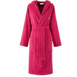 Lacoste Bademantel &raquo;LOPEN&laquo; 1 Stk. mit gesticktem Logo Krokodil, 100& Baumwolle pink Baumwolle XL