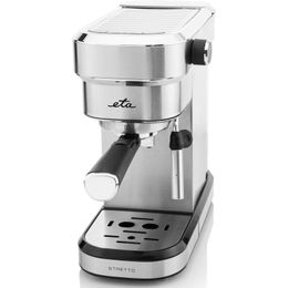 2THETA eta Espressomaschine &raquo;STRETTO ETA21890000&laquo; Slim-Design, 1350 W, Wassertank 750 ml, Pumpendruck bis 15 Bar silber Einheitsgr&ouml;&szlig;e Espressomaschine